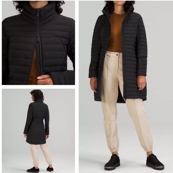 lululemon athletica | Jackets & Coats | Nwt Lululemon Black Pack It ...